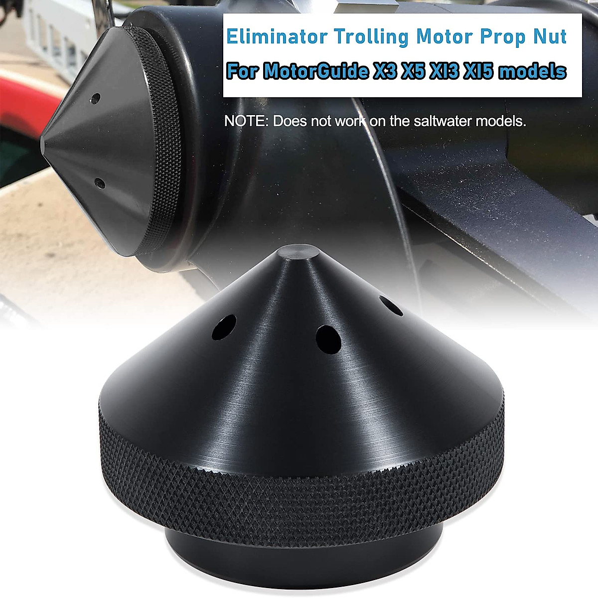 Eliminator Trolling Motor Prop Nut Custom Fit for MotorGuide X3 X5 XI3 XI5
