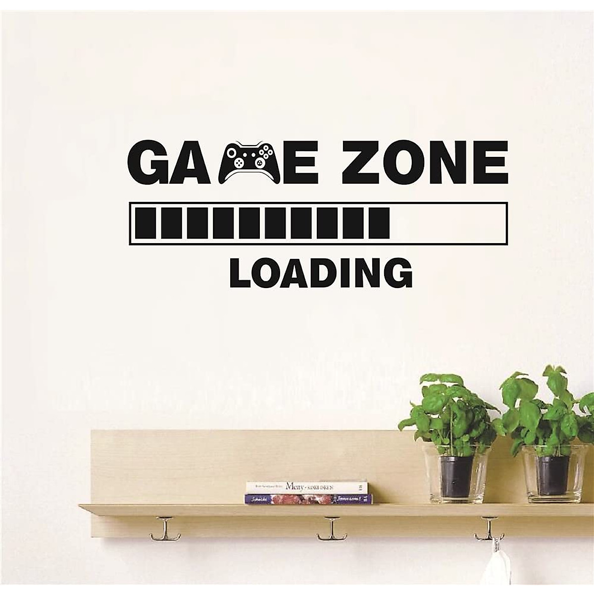 UILMNIY Kids Room Game Zone Loading Decor Wall Sticker Boys Bedroom Gaming Room Wall Decal Living Room Wall Art Mural AFN112 (57x25cm)