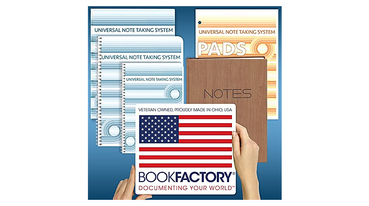BookFactory Universal Note Taking System - 120 Pages, Wire-O Bound