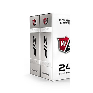 Wilson Zip Golf Balls - 24 Pack, White