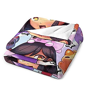 Anime Throw Blanket for Couch, Lightweight Soft Plush Cozy Blankets and Throws for Sofa 40"x50"