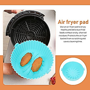 Angoily Air Fryer Liner Air Fryer Silicone Pot Non Stick Air fryers Liner Silicone Air Fryer Pan Air Fryer Baking Tray Air Fryer Basket Air Fryer Oven Accessory Air Fryer Silicone Liners