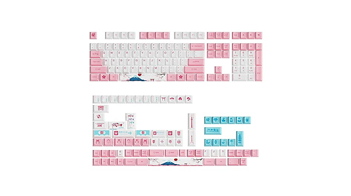 Akko World Tour Tokyo R2 PBT Cherry Profile Keycaps