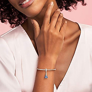 Pandora Nossa Senhora Aparecida Dangle Charm - Compatible Moments Bracelets - Jewelry for Women - Gift for Women in Your Life - Made with Sterling Silver & Enamel