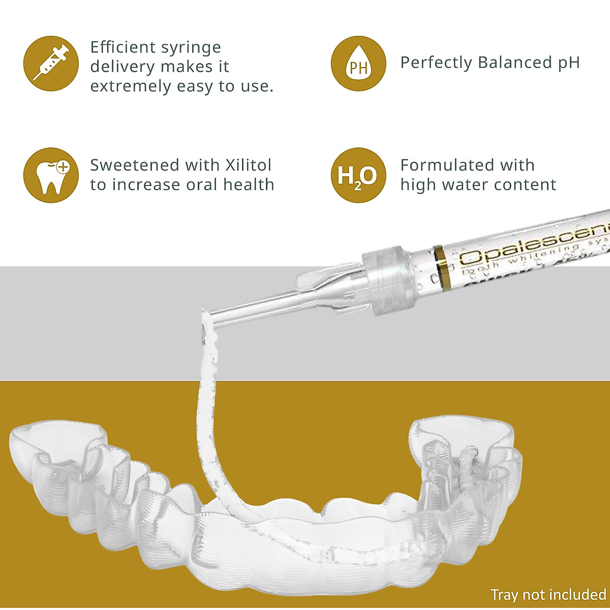 Opalescence 45% Syringes Teeth Whitening Gel - with PF - (4 Syringes) Refill Kit Carbamide Peroxide. Made by Ultradent, in Mint Flavor. Tooth Whitening 5359-2
