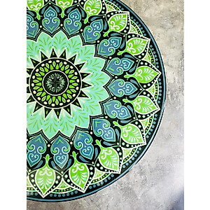 HASTA LA RAIZ | Mexican Handmade Cheese Board covered with resin. Ideal for Charcuterie Platter & Serving Tray. Model: Mandala.