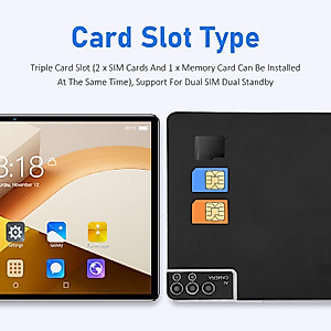 FHD 10.1in 2 in 1 Tablet with Keyboard Mouse, with 4GB RAM 64GB ROM, Dual Camera, 5G WiFi, Office Tablet, for Android 12 (US Plug)