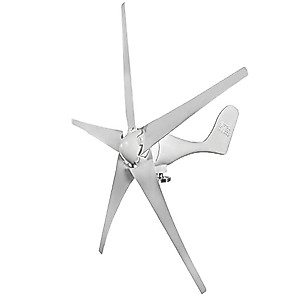 Dyna-Living Wind Turbine Generator Kit 500W DC 12V Wind Turbine Motor with Charge Controller 5 Blades Wind Power Machine for Home Garden Boat Marine Monitoring or Street Lighting (Not Included mast)