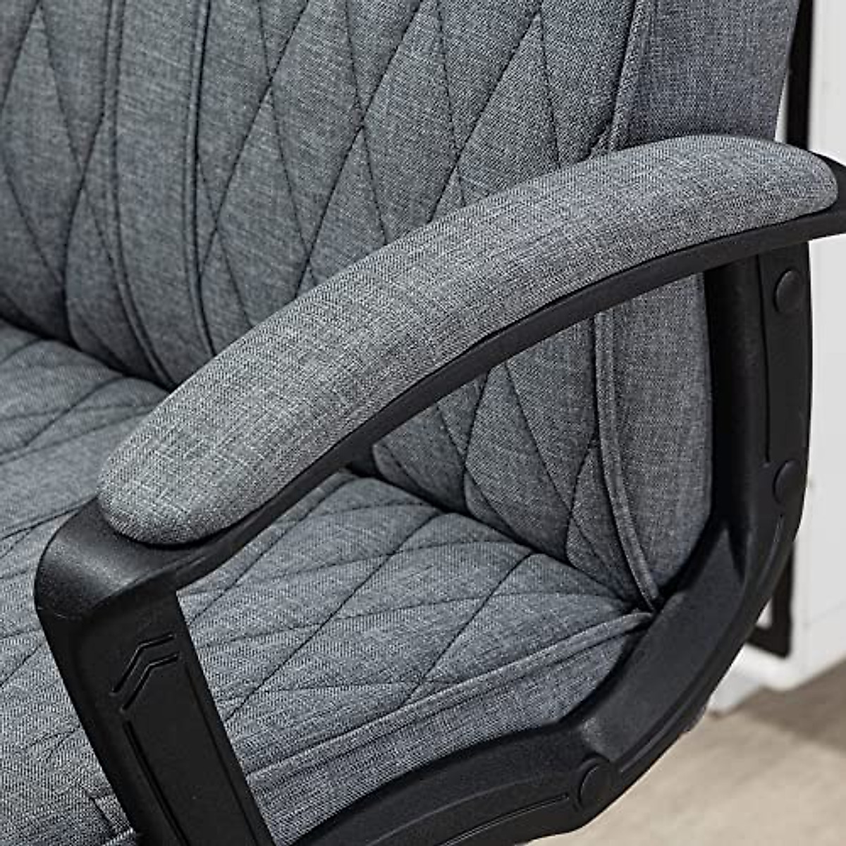 Vinsetto High-Back Home Office Chair, Computer Desk Chair with 360 Degree Swivel, Adjustable Height and Tilt Function, Dark Grey