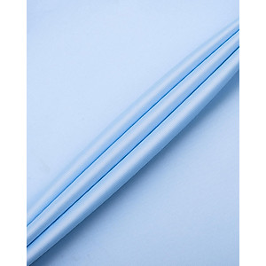 J.VER Men's Dress Shirts Solid Long Sleeve Stretch Wrinkle-Free Formal Shirt Business Casual Button Down Shirts Blue Small