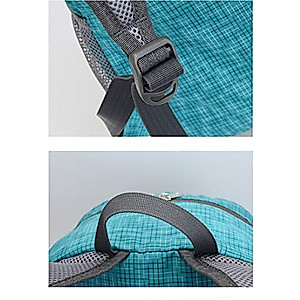 BROGEND Casual Small Backpack Folderable Daypack 15L for Hiking and Traveling (15L-Foldable, Black-F)