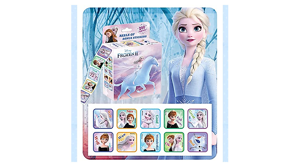 Frozen Kids Sticker Pack - 600 Waterproof Self-Adhesive Labels