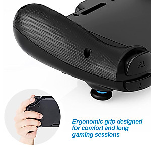 NexiGo Gripcon Switch Controller for Handheld Mode, Ergonomic Controller for Nintendo Switch with 6-Axis Gyro, Dual Motor Vibration, Compatible with All Games of Switch, Not for OLED