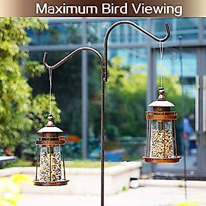 Solution4Patio Expert in Garden Creation #G-B133A00-US 2 Pack Cord Lock Bird Feeder, Squirrel-Proof, Lighthouse Shaped, Easy to Clean & Refill, Panorama, Large Capacity, Thick Plastic, Garden Yard