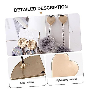 100 Pcs Geometric Stud Earrings Earring Posts Earring Stud Post DIY Jewelry Accessories Earring Backs for Studs Jewelry Making Accessories Earring Stud Back Earring Post Back