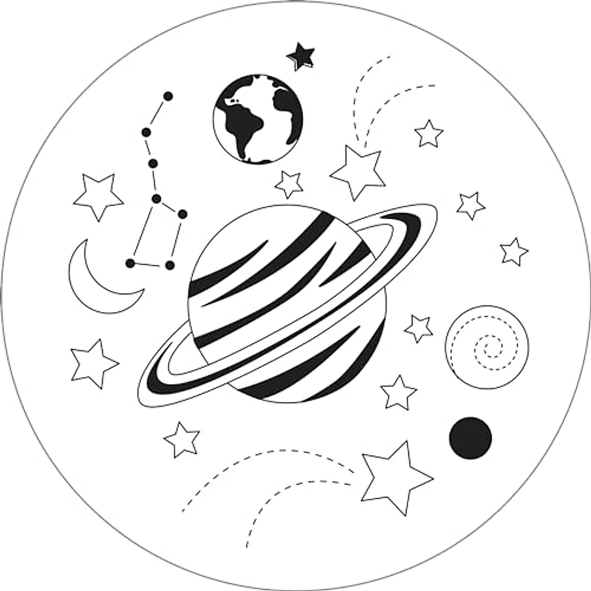 Celestial Embroidery Pattern Transfers (set of 10 hoop designs!)