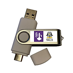 Linux Tails Operating System Install Bootable Boot Live USB Flash Thumb Drive - Use The Internet anonymously and circumvent Censorship USB-C Compatible