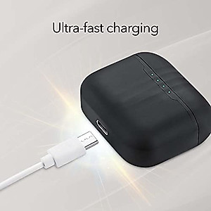 Dartwood Active Noise-Canceling Wireless Dartpods+ True Wireless Bluetooth Headphones (Black)