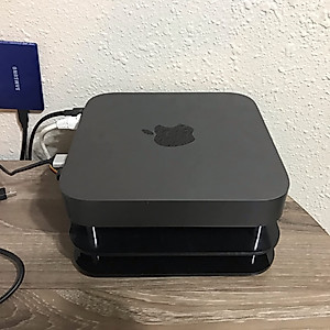 Yoqanr Mac Mini Radiator Cooling Fan Wind Speed Enhancement Modified Chassis ,Mini Radiator Overclock Base with 12cm Silent Fan