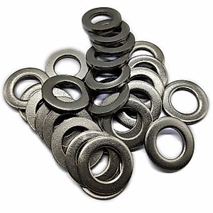 M16 Flat Washer, 304 Stainless Steel, 16mm ID, 30mm OD, 3mm Thickness, Plain Finish, for Bolt and Screw (Pack of 25)