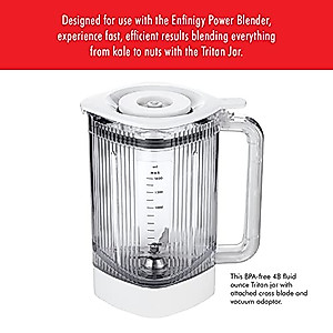 ZWILLING Enfinigy 48-oz Power Blender Jar with Cross Blade and Vacuum Lid - White
