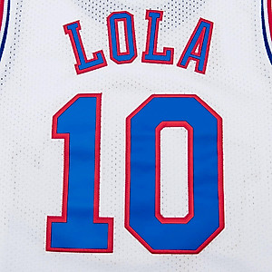 Bugs Lola #23 Youth Basketball Jersey for Kids Boys Halloween Costume with Luminous Wristband (White10, Large)