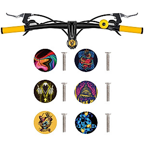 CNC Bike Headset Top Cap with Bolts，MTB Headset Cap for Bicycle Road Bike 1 1/8 Stems and Forks