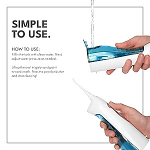 ToiletTree Products Poseidon Rechargeable Water Flosser with XL Tank - Oral Irrigator with Standard and XL Water Tank - Dental Water Flosser to Support Oral Health and Fight Bad Breath