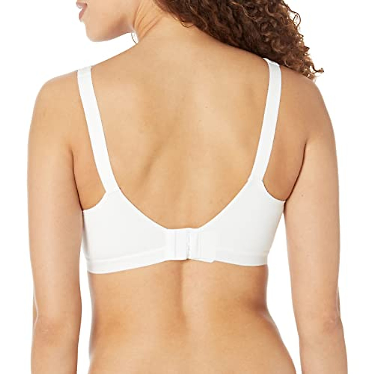 Warner's Women's Blissful Benefits Super Soft Straps Wireless Lightly Lined Comfort Bra RM8141W, White, XL