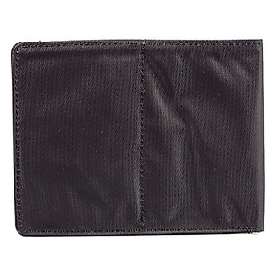 Big Skinny Men's Super Skinny Bi-Fold Slim Wallet, Holds Up to 30 Cards, Black