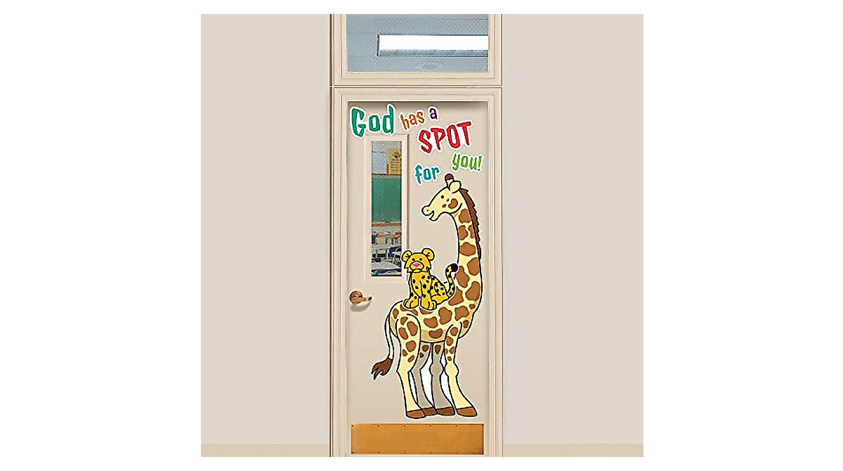Faith-Based Classroom Door Decor Set - God Has A Spot