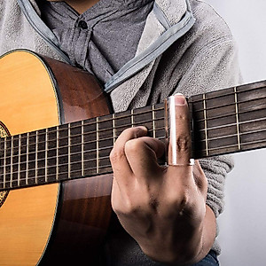 3 Pcs Glass Guitar Slides 51MM 60MM 70MM Finger Slides for Electric & Acoustic Guitar Bass