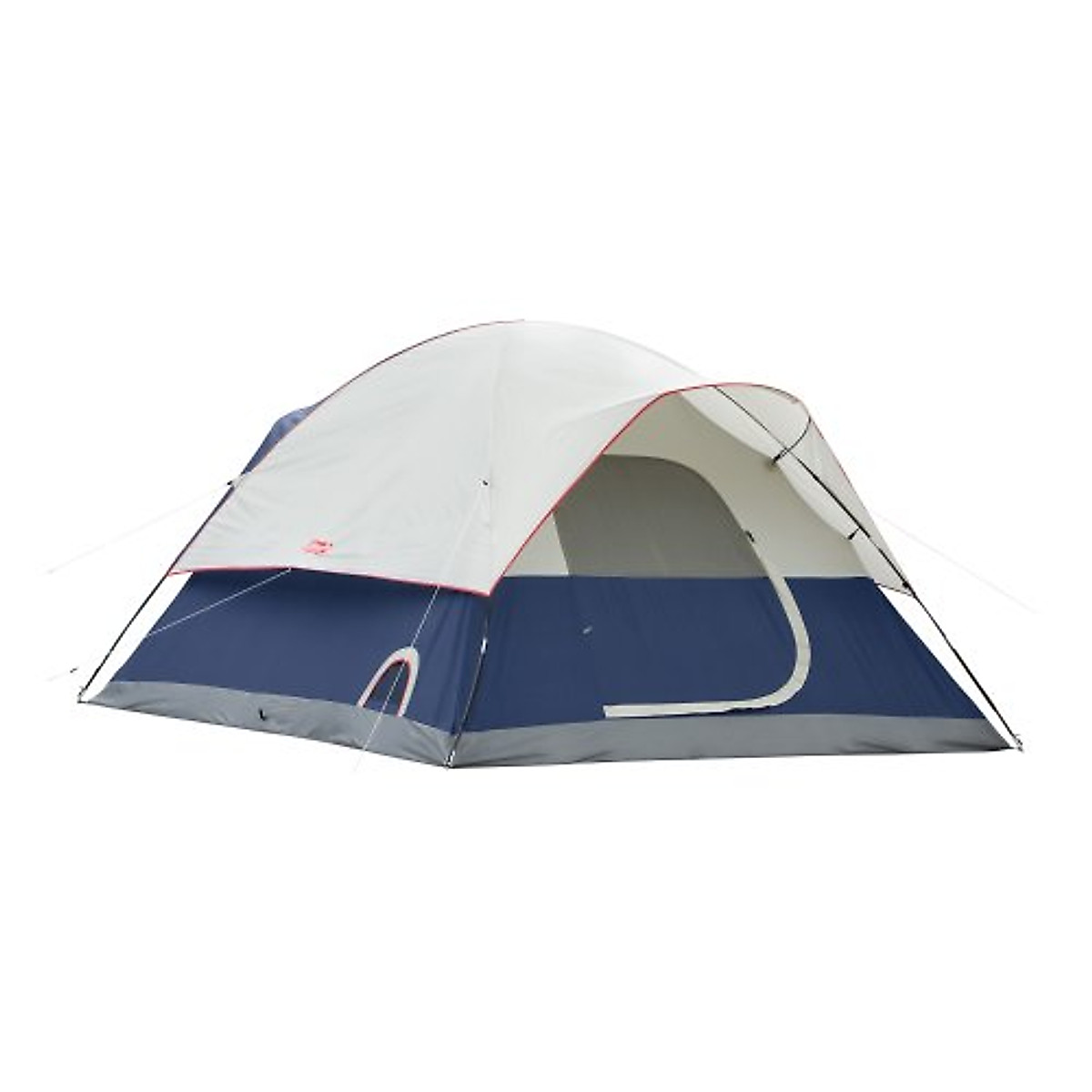 Coleman Elite Sundome Camping Tent with LED Lights, Weatherproof 6-Person Tent with Included Rainfly & Frame that can Withstand 35 MPH Winds, Built-In LED Lighting System with 3 Brightness Settings