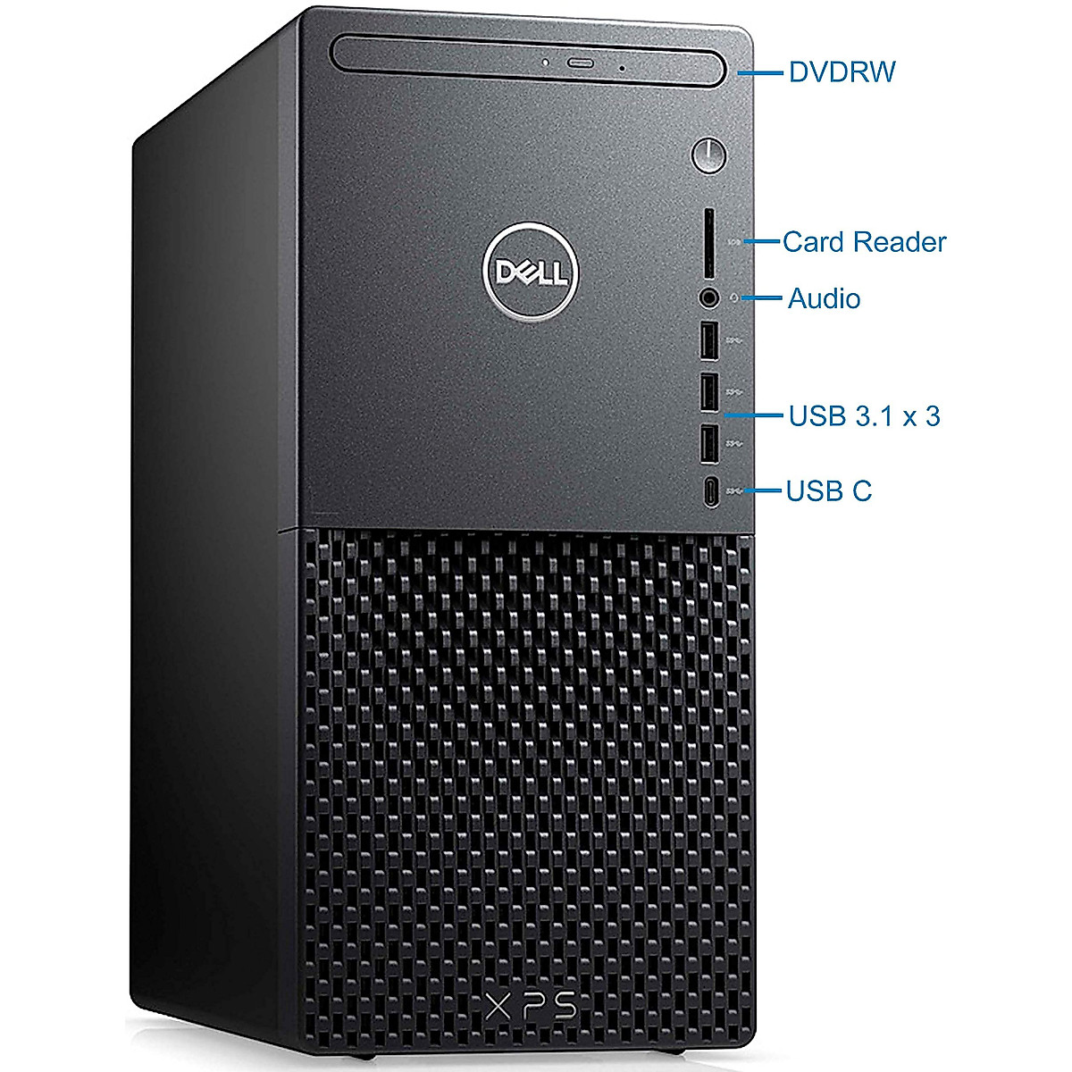 Dell XPS 8940 Gaming Tower PC- Intel i7-11700 - 32GB RAM, 512GB NVMe SSD + 1TB HDD - Nvidia Geforce RTX 3060 Ti 8GB 4K, DisplayPort, HDMI, DVD, AX Wi-Fi, Bluetooth, SD Card - Windows 10 Pro (Renewed)