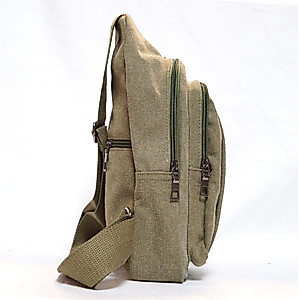 Nupouch Tahoe Day Pack Sling, Backpack, Travel Pack, Hiking Pack, Army Green