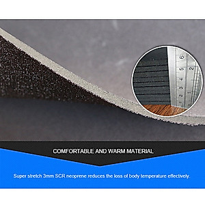 Neoprene Water Fin Sock Diving Wetsuits Sock 3MM for Women Men, Thermal Beach Sock Anti Slip Flexible for Snorkeling Surfing Kayaking Swimming Sailing(3MM black, M)