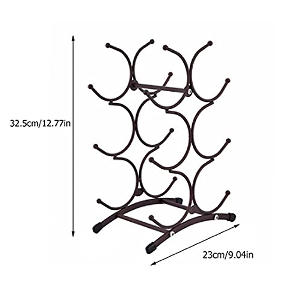 Fadak Wine Rack Vertical Wine Rack Desktop Wooden Bottle Rack for 6 Bottles of Wine, Wine Shelf for Home Decor and Kitchen Storage Rack, Bar, Wine Cellar, Cabinet, Pantry