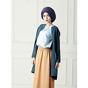 Geyoga 6 Pcs Women Scarf Shawl Hijab Scarfs Cotton Blend Crinkle Scarf Wrap Head Scarf for Seasons (Stylish Colors)