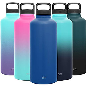 Simple Modern 84oz Water Bottle, Insulated Reusable Wide Mouth Stainless Steel Metal Flask with Handle Lid, Twilight