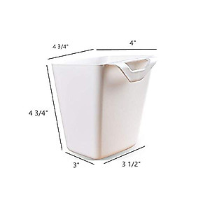 4Pcs Pink Hanging Cup Holder,Rolling Cart Accessories Utility Cart Accessories Hanging Bins,Hanging Flower Pots,Space Saver,Storage Bucket Desktop Container,Make Up Pencil Holder