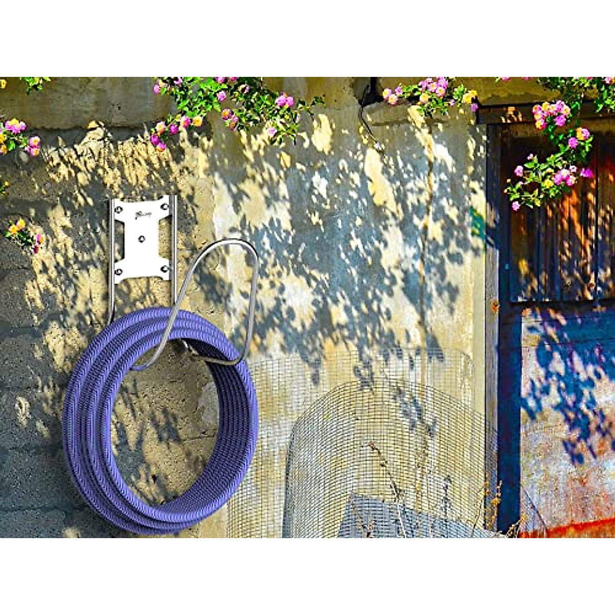 JBscoop Large Stainless Steel Hose Holder, Heavy Duty Hose Hanger