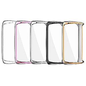 Screen Protector Case Compatible with Fitbit Luxe Smartwatch Accessories TenCloud Covers Scratched Resistant Full Protective Cover for Luxe (5Colors)