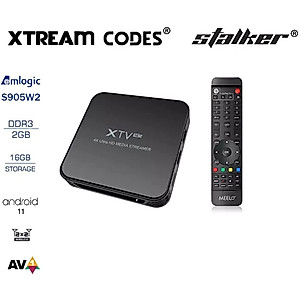 2023 DESI TV MEELO+ XTV SE2 Android 11 Set Top Box with M3U, Stalker, MyTVOnline, 2GB/16GB, Dual Band WiFi, Full 4K Ultra HD - Faster Than MAG 524w3 & Formuler Boxes, Supports 6000+ IPTV Channels