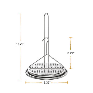 Turkey Chicken Poultry Deep Frying Rack and Handle lifter Hook-Turkey Frying Stand Kits for Deep Fry Pot Grill,Turkey Fryer Grill Stainless Steel Accessories with Drip Pan