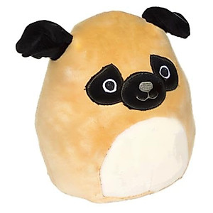 Kelly Toy Squishmallow Original Pug The Prince 13" Super Soft Plush Toy Stuffed Animal Pet Pillow Gift Holiday Christmas, Multicolor