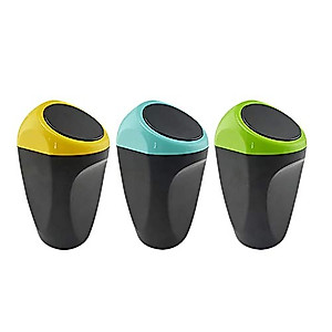 Daliuing Trash Can Wastebasket Car Trash can Recycling Bins for Bathrooms, Kitchens, Home Offices, Dorm Rooms