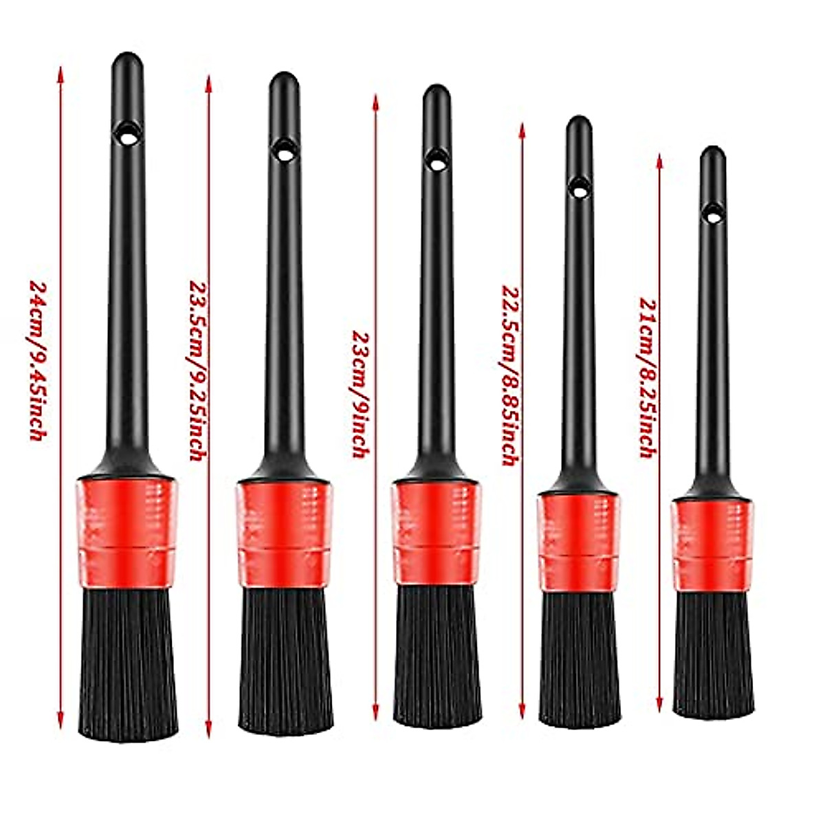 18 Pcs Car Detailing Brushes Kit, Drill Detail Brush Set, Cleaning Kit for Cleaning Wheels, Dashboard, Interior, Exterior, Leather, Air Conditioner, Yellow