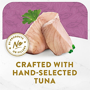 Purina Fancy Feast Appetizers Grain Free Cat Food Flaked Tongol Tuna Appetizer Lickable Cat Food Topper - (Pack of 10) 1.1 oz. Trays