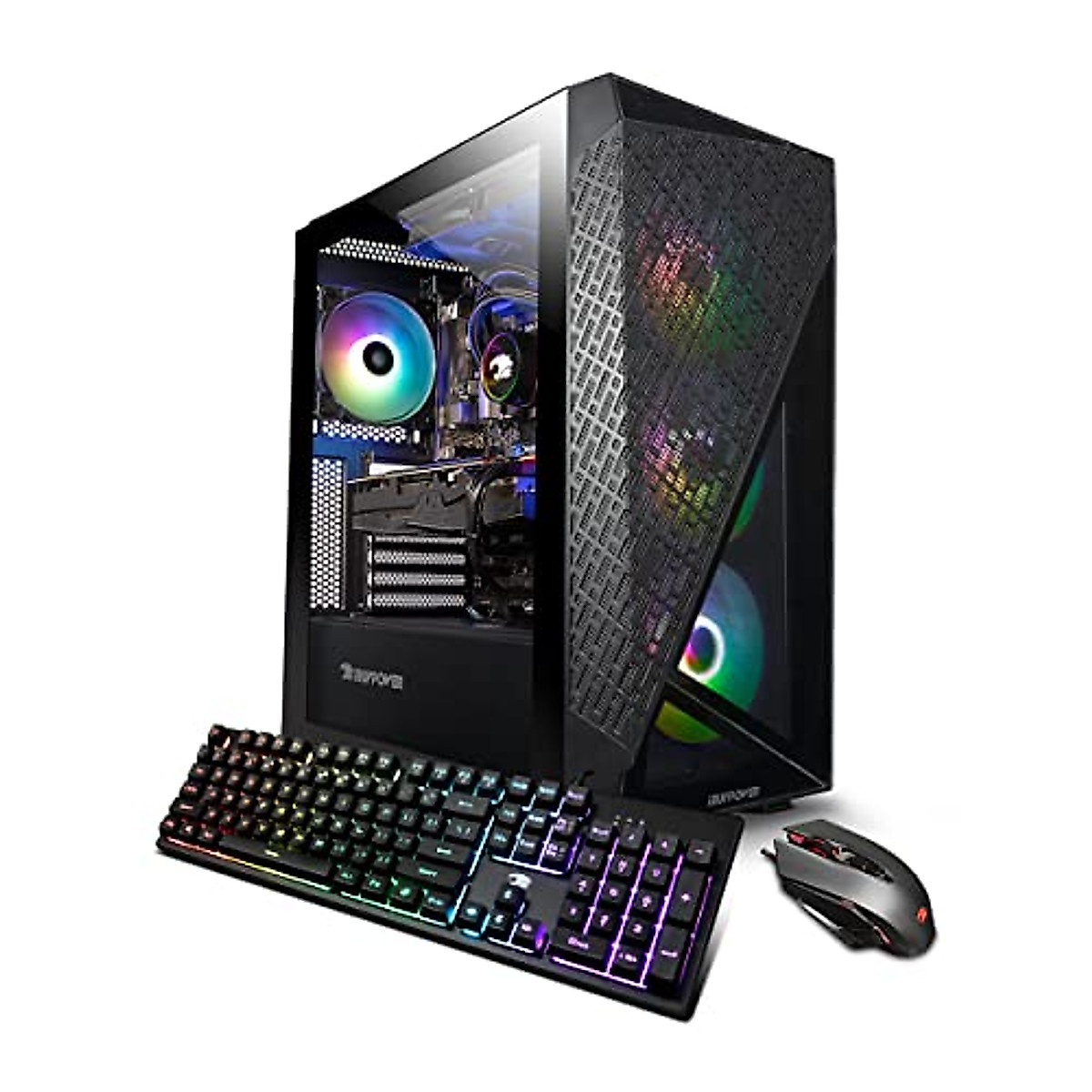 iBuyPower Pro Gaming PC Computer Desktop SlateMeshA7N4701 (AMD Ryzen 7-7700X 4.5 GHz, Nvidia GeForce RTX 4070 12GB, 32 GB 5200 MHz DDR5 RAM, 2TB NVMe SSD, WiFi Ready, Windows 11 Home)