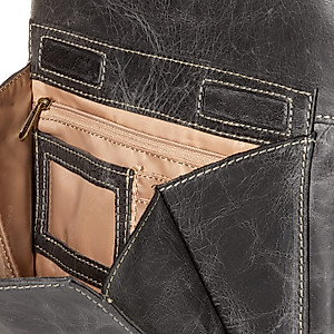 Gun Tote'n Mamas womens Bag Concealed Carry Distressed Buffalo Crossbody Organizer by Gun Tote n Mamas Grey , Grey, Medium US